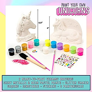 It’s So Me! Paint Your Own Unicorns – DIY Ceramic Unicorn Kit – Arts and Crafts Kits- Great Birthday Party Activities for Kids Ages 6, 7, 8, 9