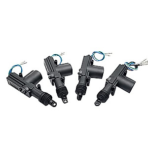 Car Remote Central Locking Kit 4 Doors Keyless Entry System + Anti-Theft Alarm Immobiliser System with Shock Sensor Universal