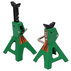Treehobby 1/10 RC Scale Model Car Metal 6 Ton RC Car Simulation Jack Stands Lifting Compatible with traxxas TRX-4 Axial SCX10 Wraith Tamiya CC01 RC4WD D90 1/10 RC Crawler Truck Accessories(Green)
