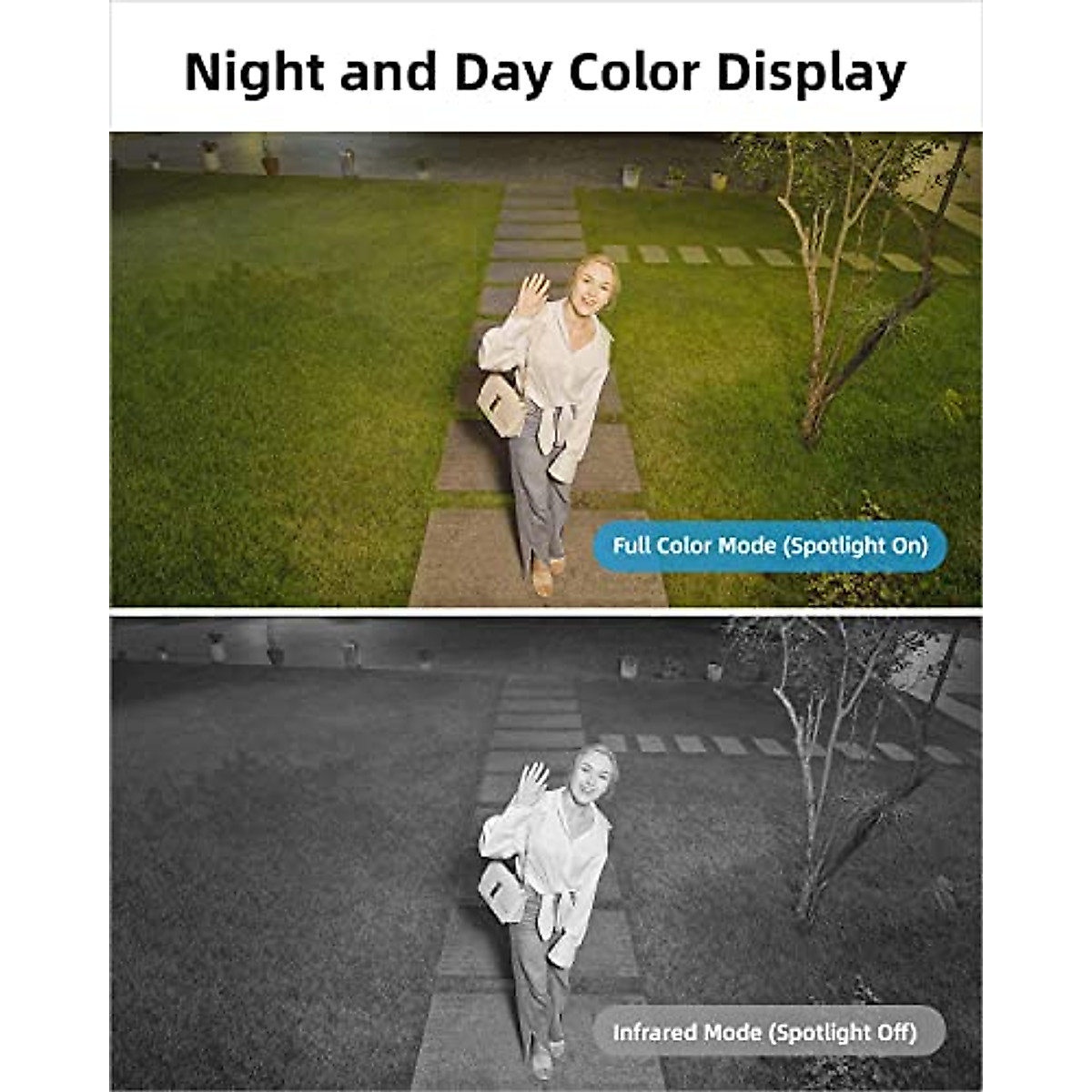 AOSU Security Cameras Wireless Outdoor, 2K HD Home Security System with 166° Ultra-Wide View, 365-Day Battery Life, Night Vision, IP67, No Monthly Fee, Work with Alexa, Google Assistant