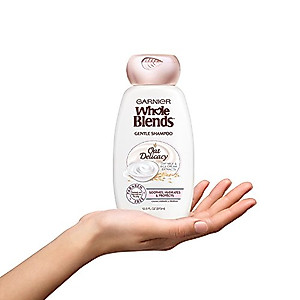 Garnier Whole Blends Gentle Shampoo Oat Delicacy, For Sensitive Scalp, 12.5 fl. oz.