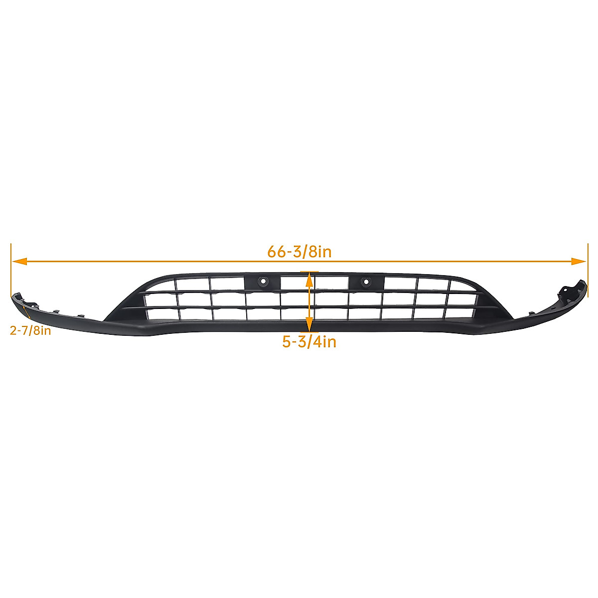 ECOTRIC Front Bumper Valance Lower Grill Compatible with 2015-2018 Ford Focus F1EZ17626A Lower Lip Chin Grill Grille Spoiler Panel