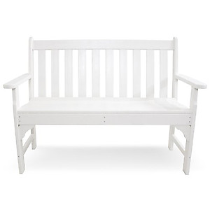 POLYWOOD Vineyard 48" Bench (White)