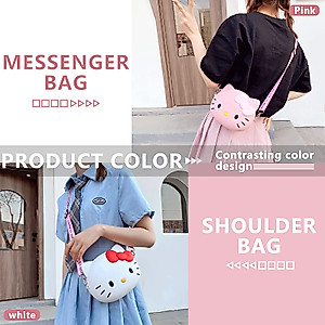 Kawaii Kitty Bag Cute Kitty Wallet Cartoon Animal Shoulder Bag Kitty Cat Purse for Girls Birthday Gifts