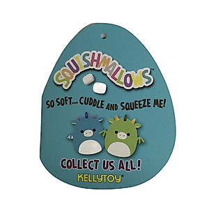 Squishmallows Official Kellytoy Plush 8" Dragon- ONE of Two Pictured Styles May Vary - Dexter or Tatiana