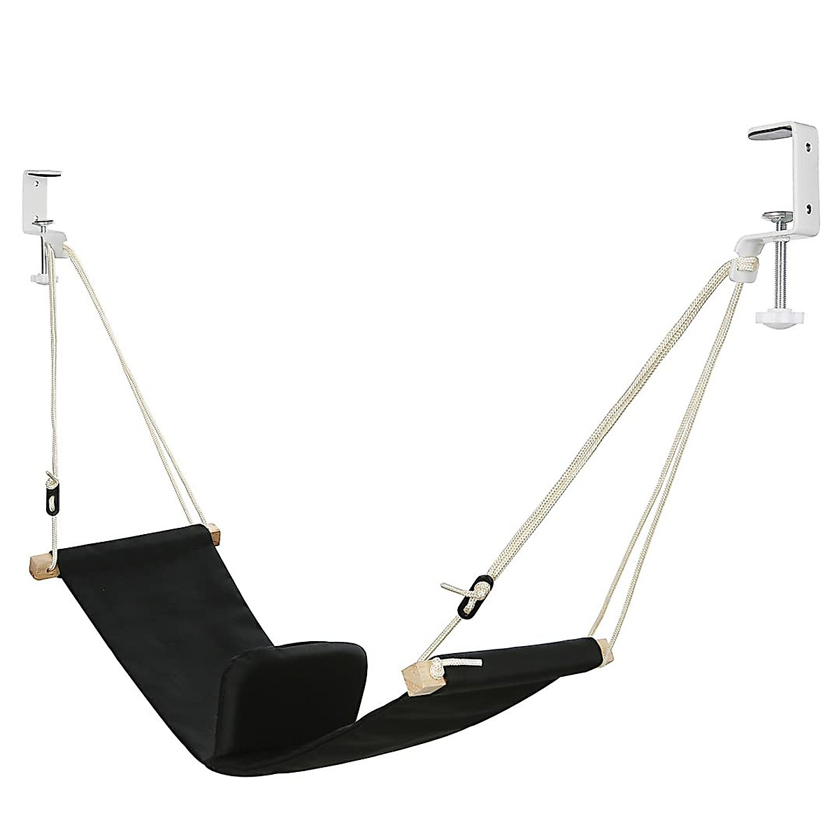 Yamasan Foot Hammock Under Desk with Separate Cushion Footrest Adjustable Office Foot Rest Under Desk Hammock Portable Desk Feet Hammock