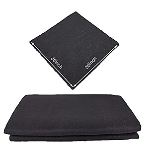 Buraku Welding Blanket Fireproof | Heat Resistant Up to 1800°F | Flame Retardant Fabric Material Carbon Felt for Welders | Plumbers Cuttable 36 by 36 Inches