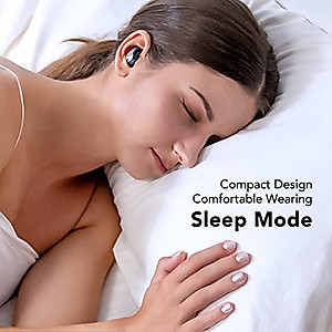 mifo S True Wireless Earbuds Active Noise Canceling, Wireless Earbuds Bluetooth 5.2, 6Mics ENC Noise Cancelling Headphones, IPX7 Waterproof, Deep Bass Wireless Sport Earbuds in Ear Headphone(Black)