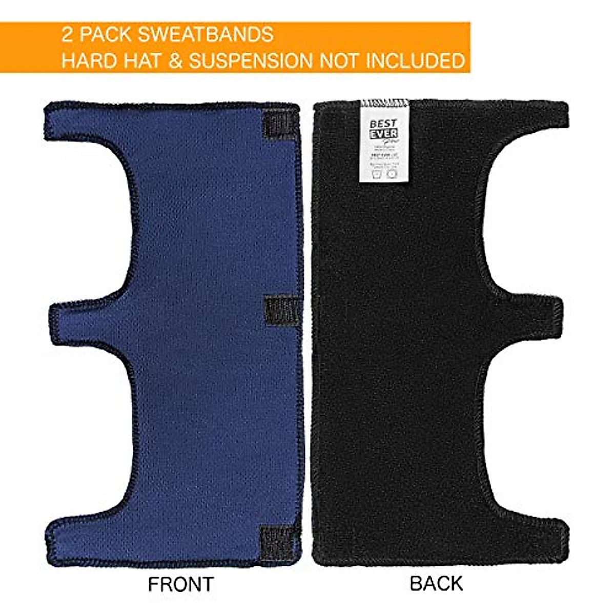 BEST EVER PRO-MADE X1 Hard Hat Sweatband. Hardhat Liner That Keeps You Cool & Dry. Premium Sweat Band With Quick Dry & Moisture Wicking Technology. Has Adjustable Straps to Fit Most Helmets. 2 Pack