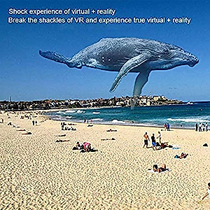 ZNBJJWCP AR Headset, Smart AR Glasses 3D Video Augmented Reality VR Headset Glasses for 3D Videos and Games