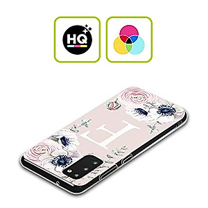 Head Case Designs Officially Licensed Nature Magick Letter F Floral Monogram Pink Flowers Soft Gel Case Compatible with Galaxy Note20 Ultra / 5G