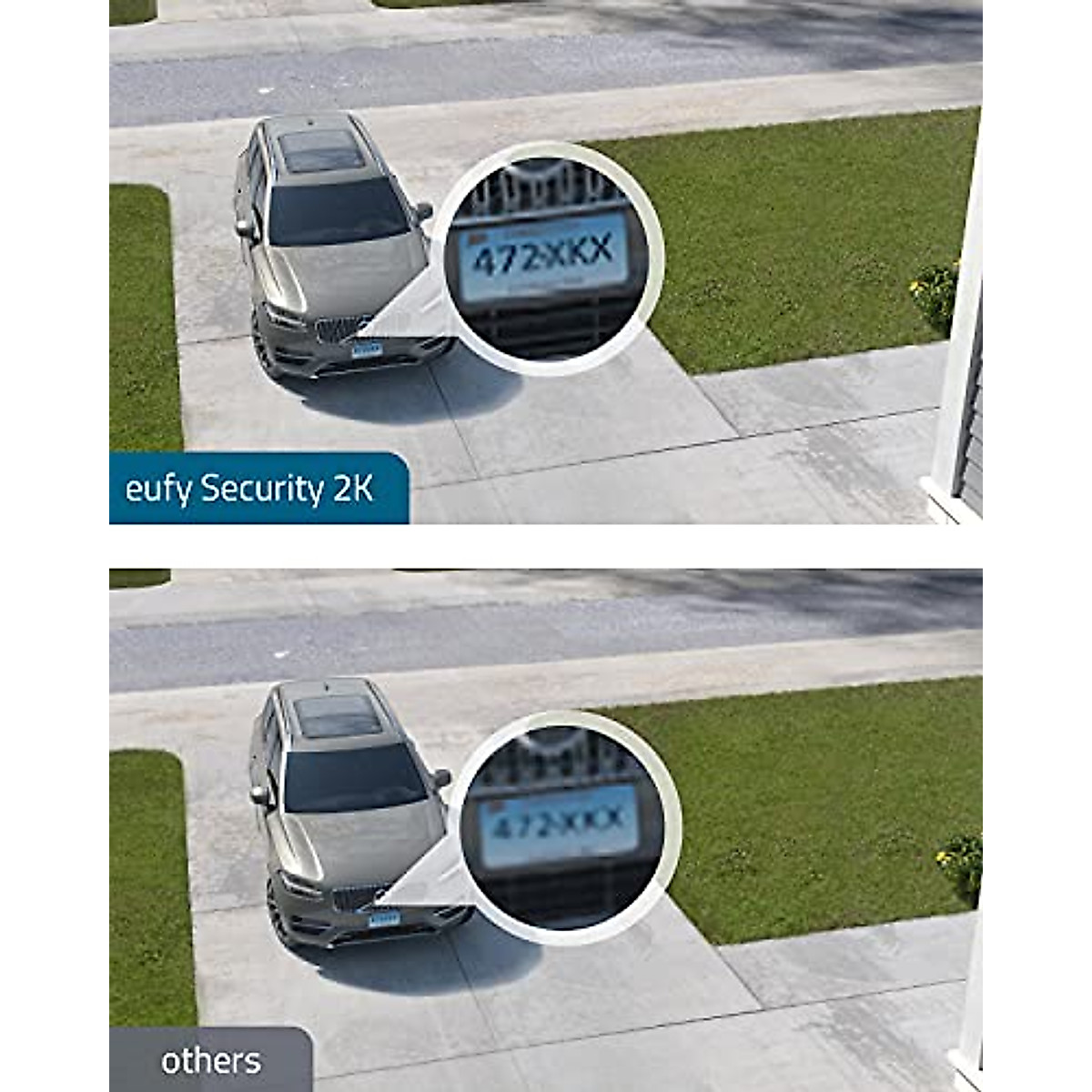 eufy security Floodlight Camera E with Built-in AI, 2K Resolution, 2-Way Audio, No Monthly Fees, 2000-Lumen Brightness, Weatherproof, Existing Outdoor Wiring and Weatherproof Junction Box Required