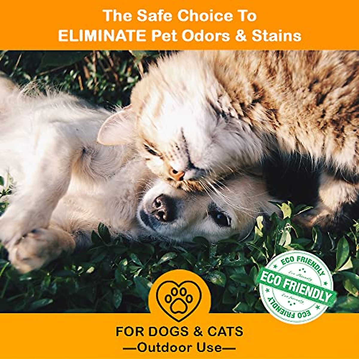 MICROBE-LIFT Outdoor Pet Odor Eliminator For Strong Odor On Turf, Patios, Deck, and Lawns - Keeps Pets From Going in Same Spot, 32oz