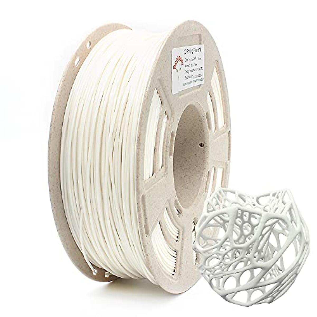 RepRapper White Extra Strong PLA PRO (PLA+) Filament for 3D Printer & 3D Pen 1.75mm (± 0.03mm) 2.2lbs (1kg)