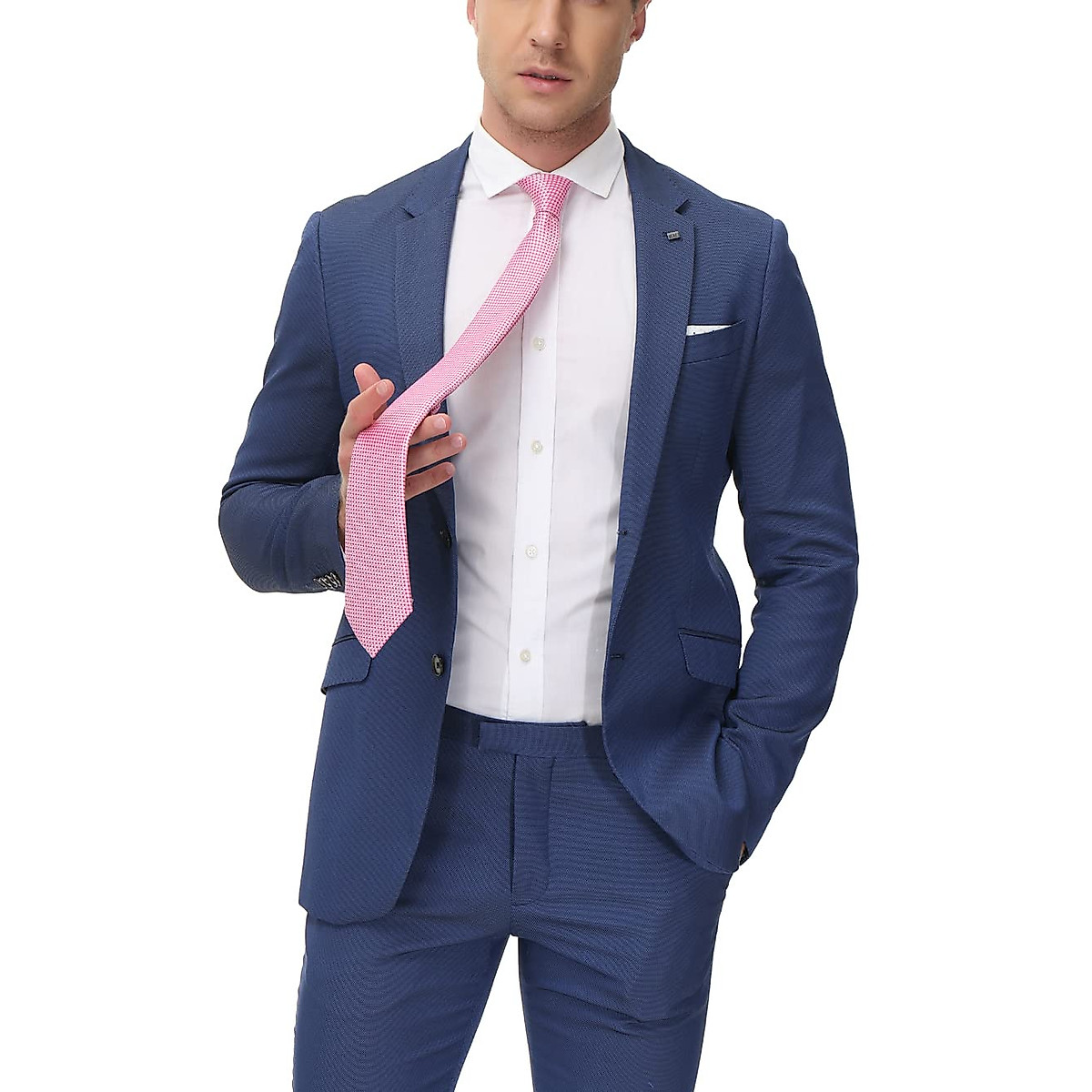 Adulove Men's Necktie Classic Silk Tie Woven Jacquard Neck Ties 9 PCS