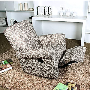 JC Home BT-R8389A30 Recliner, Gray and White