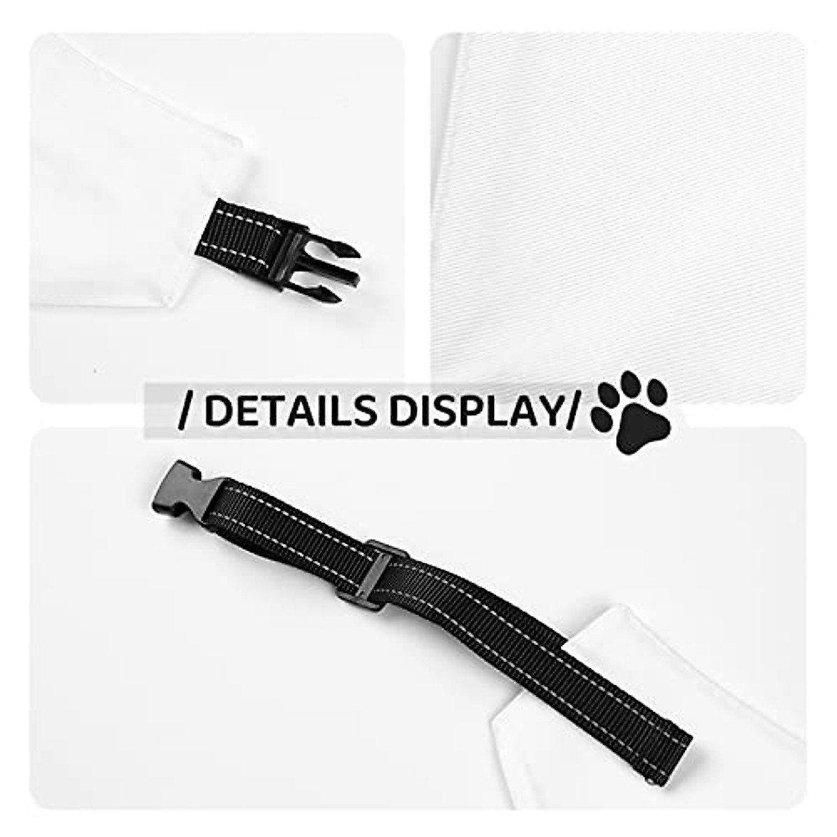 Jelly Rapper Rock Roll Dog Bandanas with Buckle Pet Triangle Scarf Washable Dog Collar Kerchief for Dogs Pet Accessories Double Sided for Puppy Holiday Pet Bandana for Christmas X-Large