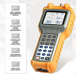 AUGOCOM® CATV Cable Tester, Coax Cable Tracer Coaxial Wire Continuity Checker, TV Handle Signal Level Meter DB Tester 47-870MHz