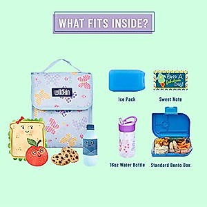 Wildkin 15 Inch Kids Backpack Bundle with Lunch Bag (Butterfly Garden)