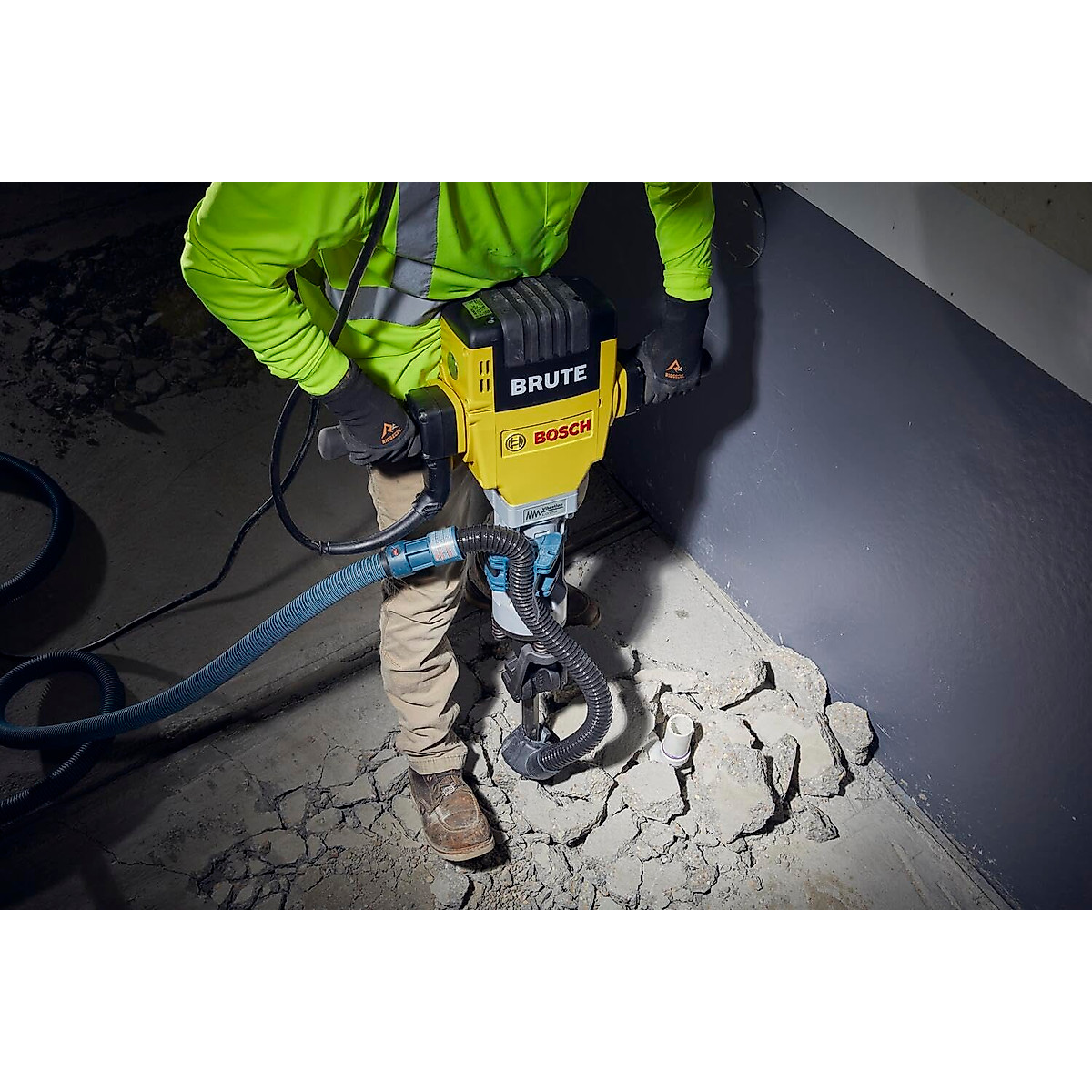 BOSCH BH2760VCB 120-Volt 1-1/8 Brute Breaker Hammer with Basic Cart , Blue