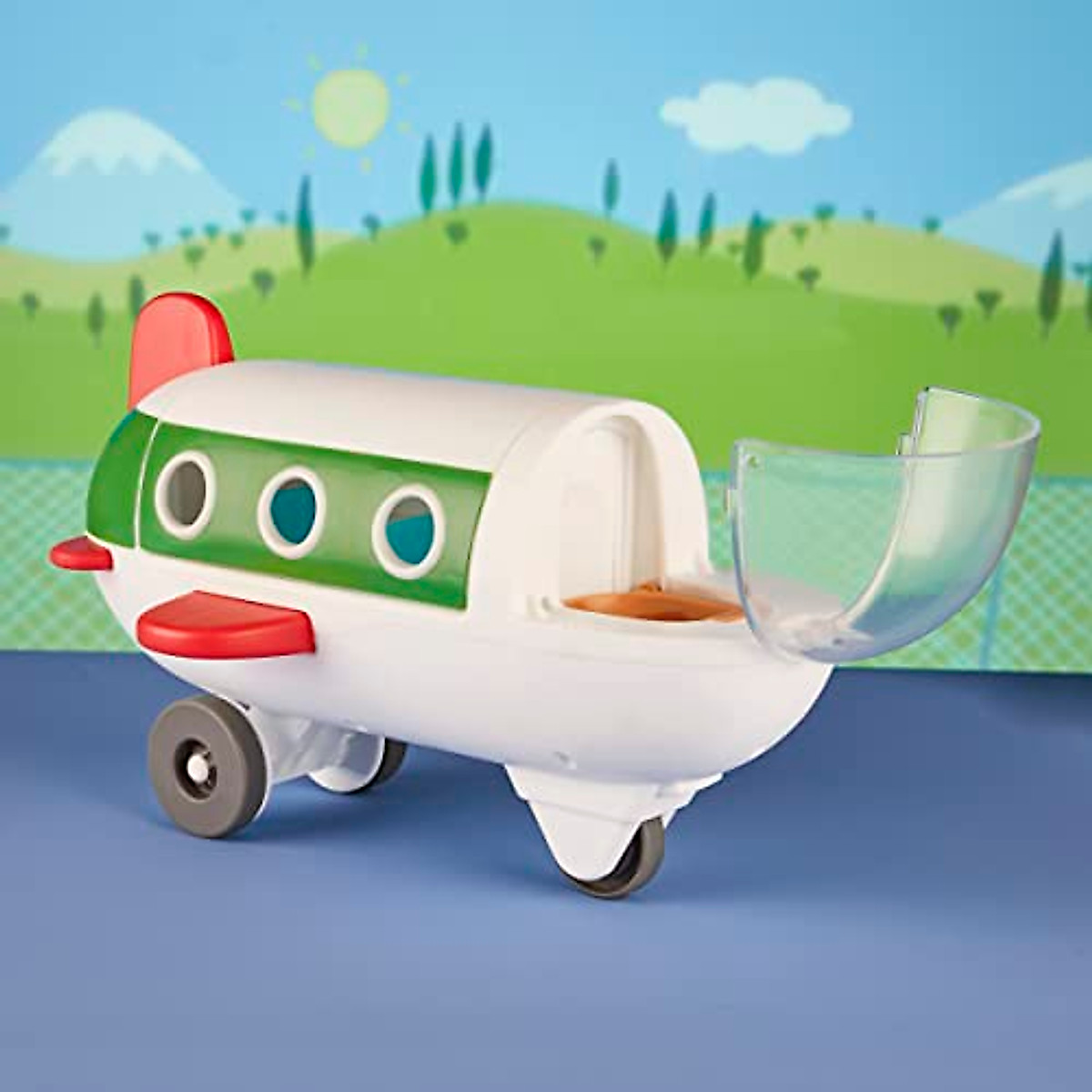 Peppa Pig Peppa’s Adventures Air Peppa Airplane Vehicle Preschool Toy with Rolling Wheels, 1 Figure, 1 Accessory; Ages 3 and Up