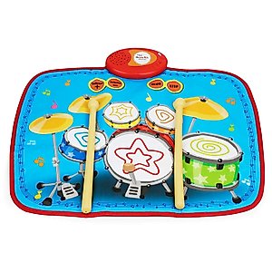 Bambiya Kids Electric Drum Set - Touch-Sensitive Baby Musical Toy Drum Pad for Kids with 8 Drumming Areas, 2 Play Modes & Adjustable Volume - Toddlers Infants Baby Toys for 3 Year Old Boys Girls