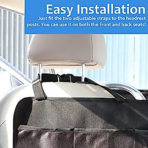 IT-08 Trunk Organizer Backseat Large Anti-slip Storage Hanging Utility Tool Space Saver Bag for Cars, SUVs & Trucks (Black)