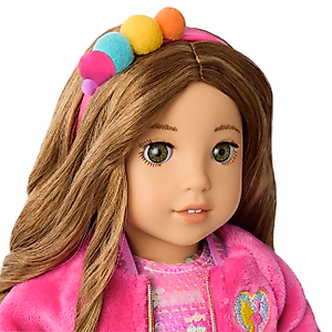 American Girl x DreamWorks Trolls Truly Me 18-inch Doll Clothes Fuzzy Fuchsia Sparkle Outfit with Jacket, 7 pcs, Ages 6+