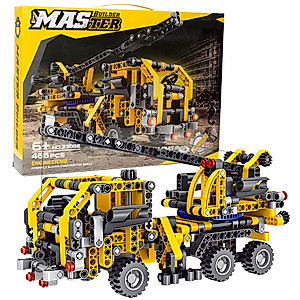 BIRANCO. Crane Truck Building Kit - Educational Learning STEM Building Blocks Toys Gifts for 8, 10, 12 yr Old Kids, Engineering Construction Set for Boys & Girls Age 6, 7, 9, 11, 13 Years Up