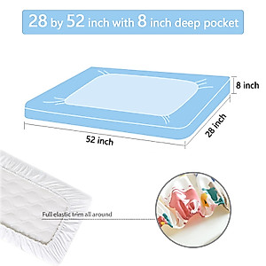 Western Themed Fitted Crib Sheet,Standard Crib Mattress Fitted Sheet Toddler Bed Mattress Sheets -Baby Sheet for Boys Girls,52 x 28 Inch,Brown