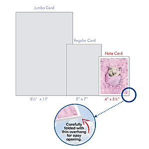 The Best Card Company - 20 Kids Invitation Note Cards with Envelopes (4 x 5.12 Inch) - Box of Assorted RSVP Invites (10 Designs, 2 Each) - Fluffy Furballs AM7168ING-B2x10