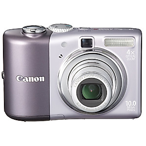 Canon Powershot A1000IS 10MP Digital Camera with 4x Optical Image Stabilized Zoom (Purple)