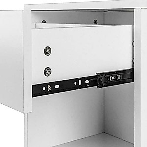 Nightstand Bedside Table Drawer Cabinet Modern Wood Dresser Bedroom Storage Drawer Bedside End Table 3 Drawer Cabinet 3-Drawer Dresser Storage Tower Dresser