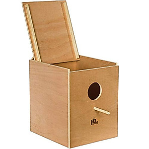 Prevue Pet Products BPV1104 Wood Inside Mount Nest Box for Cockatiel