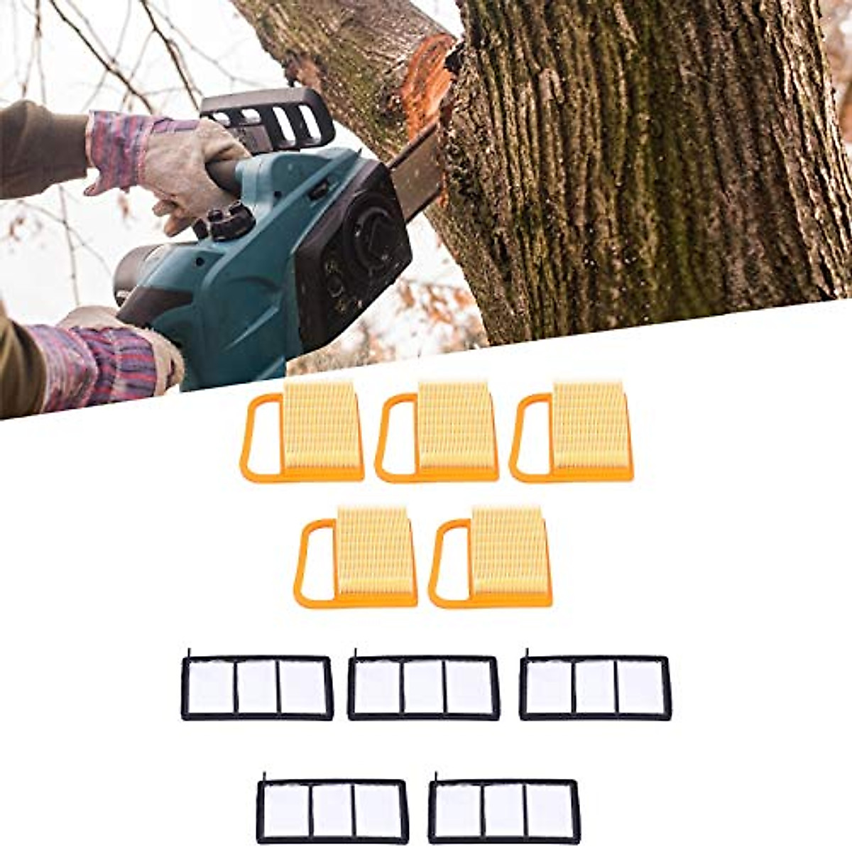 Silicone Air Filter Kit Replacement Parts Accessory for Garden Tools Fit for Stihl TS410 TS420 TS420