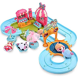 XQW Hamster Track Toys for Kids,Pets Set Toy Suitable for Ages 3, 4, 5,6,7, Kids Toy Great Gift Toddlers, Toy for Boys and Girls.(Rat Set)