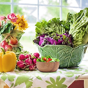 Angoily Round Acacia Wooden Bowl 3 inch Handmade Calabash Bowl Small Wooden Bowl Perfect for Nuts, Candy, Appetizer, Snacks, Olive and Salsa