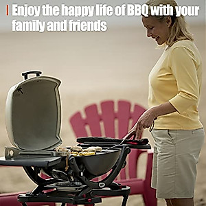 MARS CAMP 41862 Grill Burner Replacement for Weber 69956/60041 Compatible with Weber Q200, Q220, Q2000 Q2200, 396000, 396001, 396002, 566002, 53060001,304 Stainless Steel,20.5 Inches