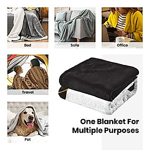 Cute Blanket Flannel Fleece Throw Blankets Hello Cat Throw Blanket Cartoon Blanket for Bed & Sofa 60"X50"