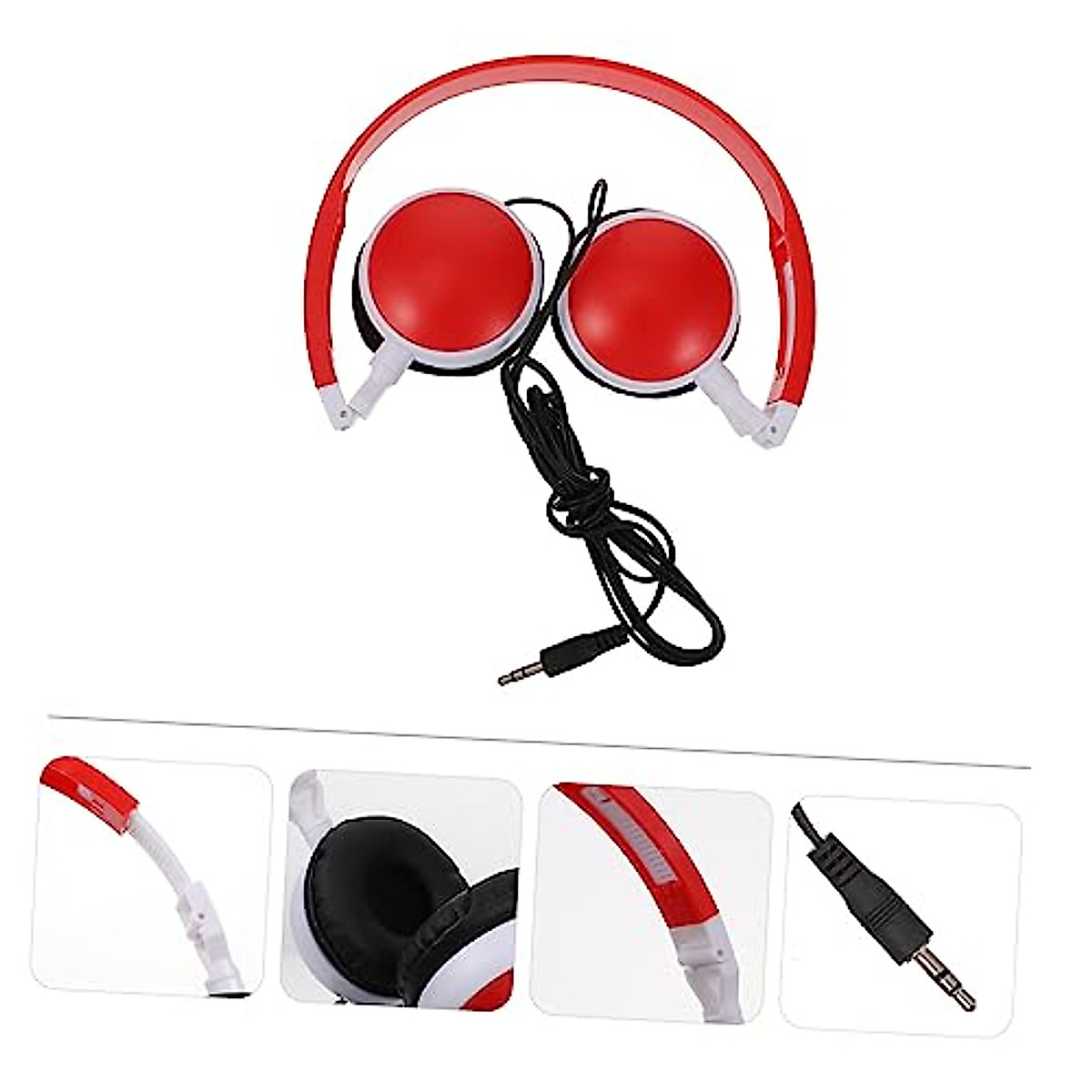 Mikikit Kids Headphones 2 pcs Headphones Computer Headset witeless Earbuds Headphones for Noise Cancelling Headphones Headphones Foldable Stereo Music Headset Noise Cancelling Earbuds