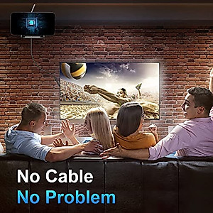 2023 TV Antenna Digital Indoor HDTV Antenna 350+ Miles Range with Signal Amplifier, Digital HD Antenna Support 4K 1080P VHF UHF All Television Free Local Channels, 18ft Coax Cable/AC Adapter