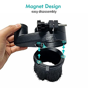 ANNOY TOOLS 65mm Brush Vacuum Cleaner Engraving Machine Dust Collector Cover for CNC Router Milling Spindle,3D Printing Manufacturing(65mm)