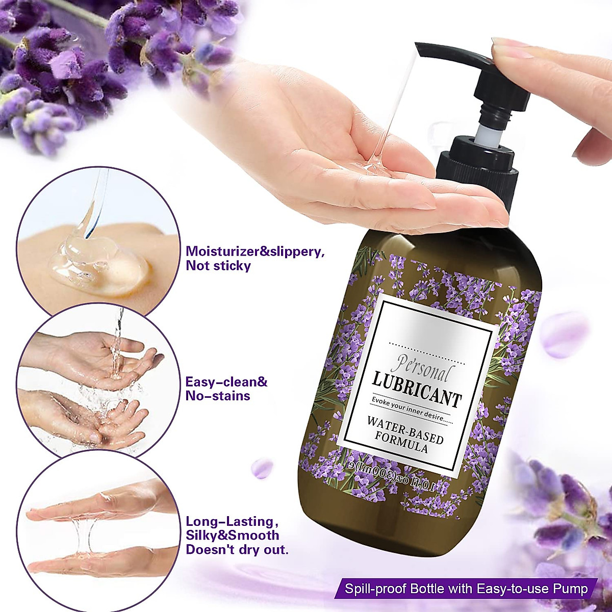 Lube Lubrication for Sex for Couples,10 Fl Oz Personal Lubrication Water Based Lube Super Slick/Long Lasting/Hypoallergenic,Premium Lubricant for Women for Sex