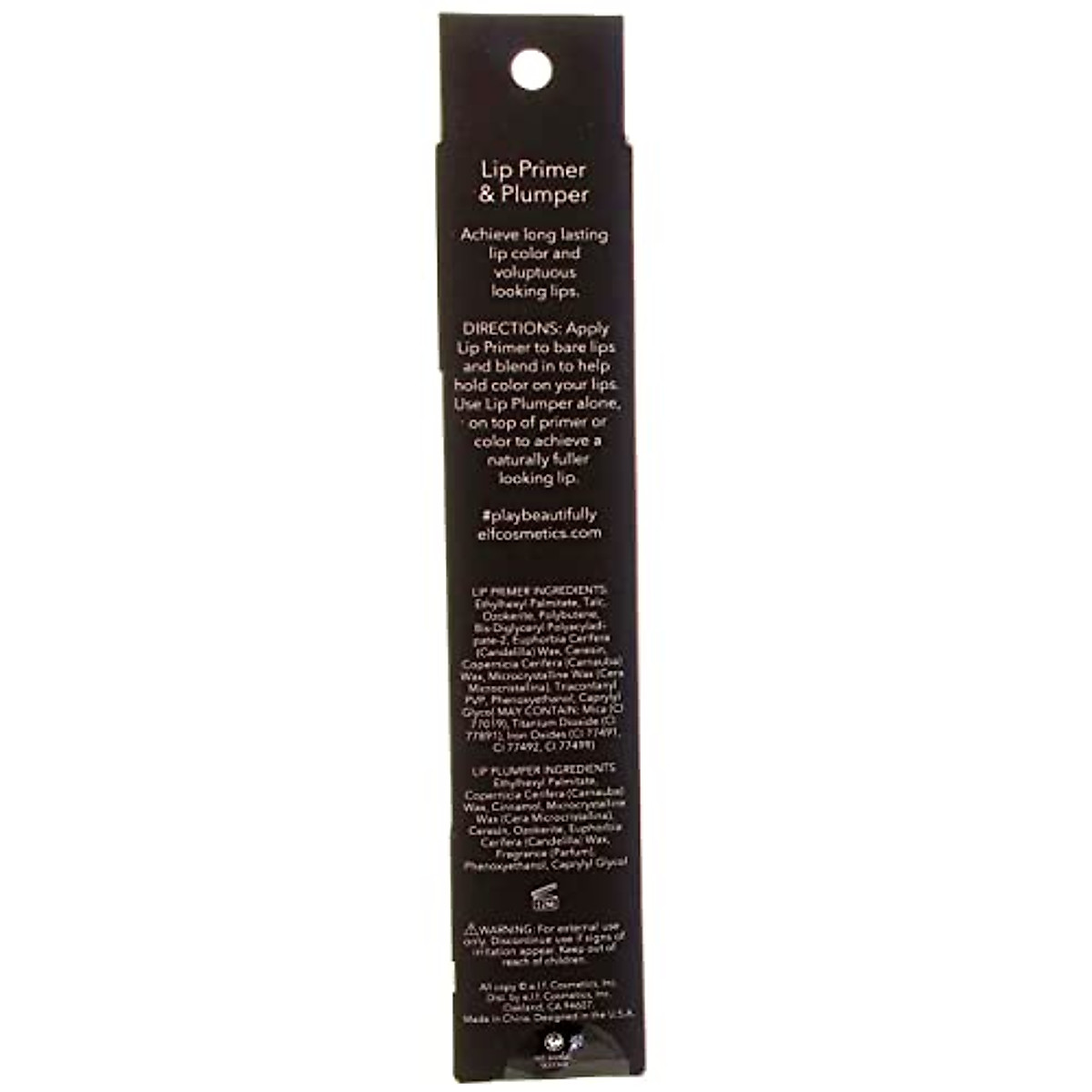 Lip Primer and Plumper Duo by e.l.f. for Women - 0.11oz Makeup - (Pack of 2)