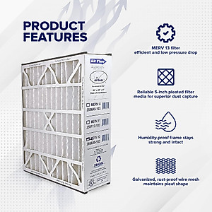 Trion Air Bear MERV 13 Air Purifier Filter Replacement with Factory Installed Double Gasket and Pleated Air Filter Media (4 Pack)