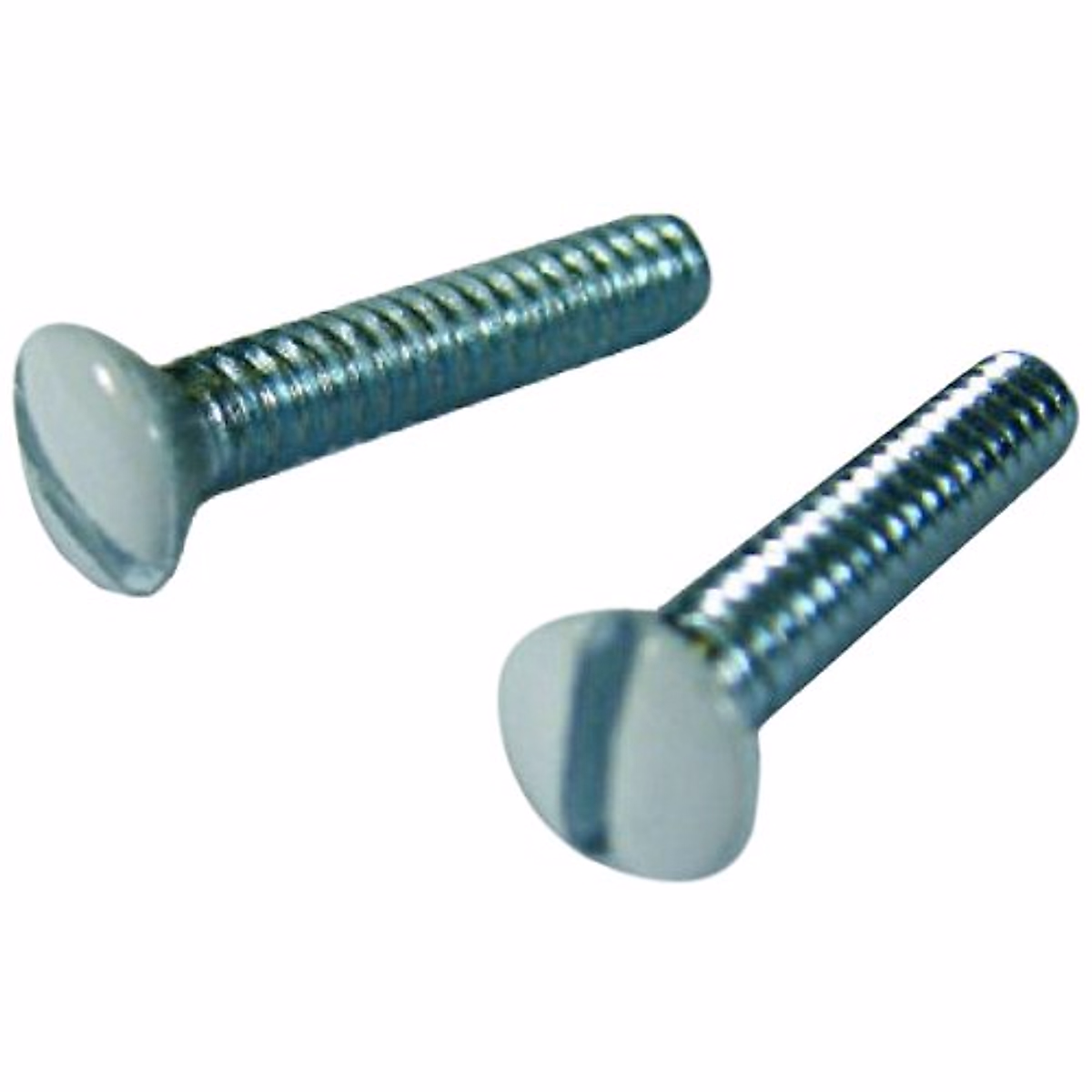L.H. Dottie 416WHT Wall Plate Screw Oval Head, Slotted, No.6-32 TPI by 1-Inch Length, White, 50-Pack