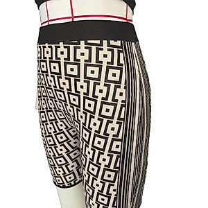 Annystore Women's Sexy 2 Piece Outfits Sleeveless Print Ribbed Tank Crop Top Jogger Biker Workout Shorts Tracksuit Set Brown XL