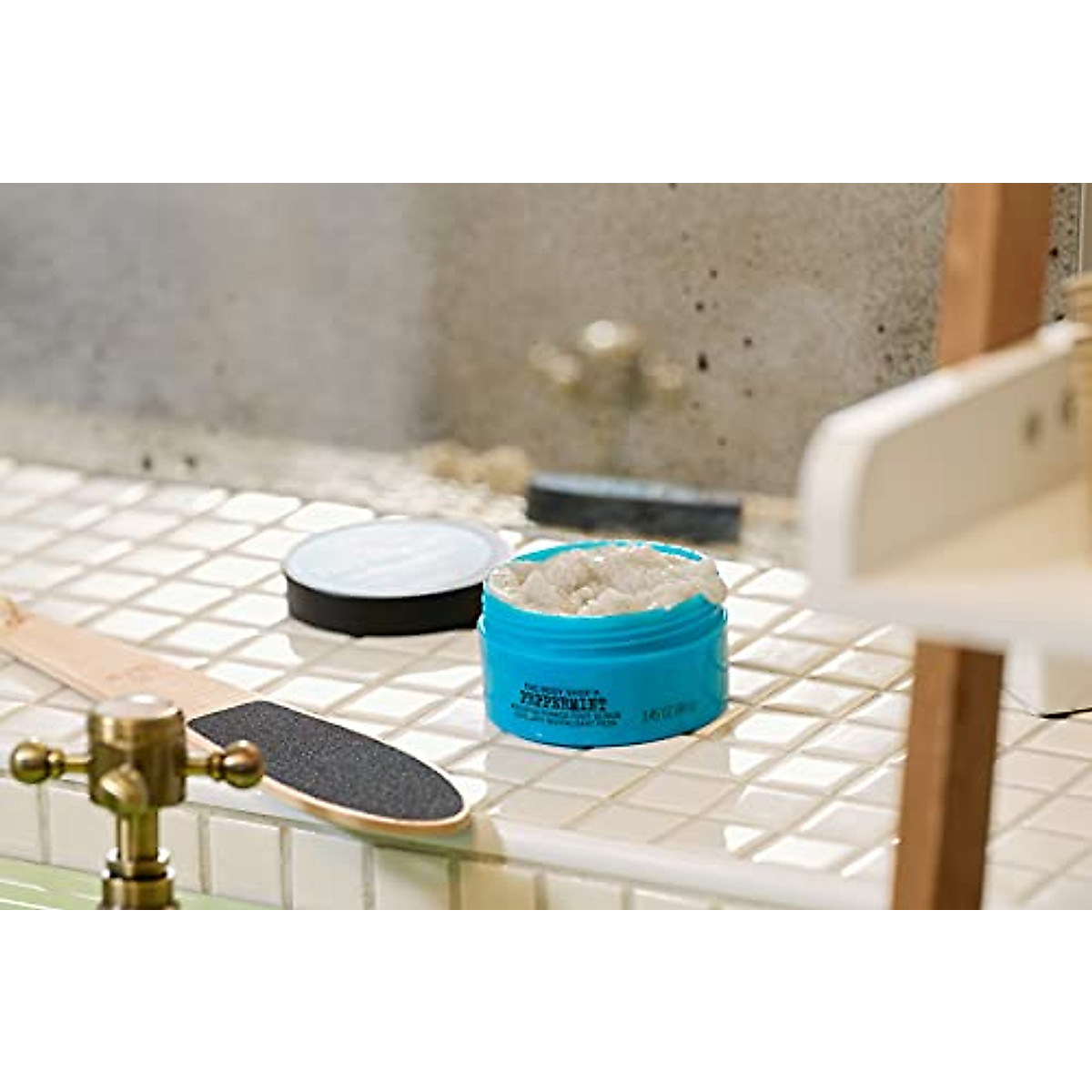 The Body Shop Peppermint Reviving Pumice Exfoliating Foot Scrub, 100ml