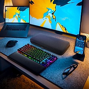 Linkidea Hard Travel Case for TKL Tenkeyless Keyboard, Computer 87 Key Wireless/Wired Keyboard Carrying Case Protective Storage Box Bag, Compatible with Razer Huntsman V2 TKL Tenkeyless Keyboard