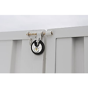 BRINKS Heavy Duty Padlocks & Keys 4 Pack 70mm Stainless Steel Keyed Alike Commercial Discus Keyed Lock for Storage Shed Garage Locker Sliding Doors Cabinets & More Round with Boron Shackle, Black